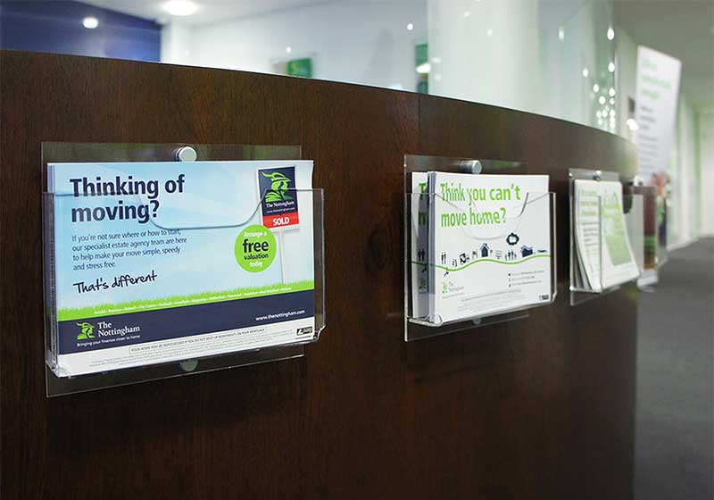 Wall Mounted Acrylic Literature Displays | Brochure Display Kits