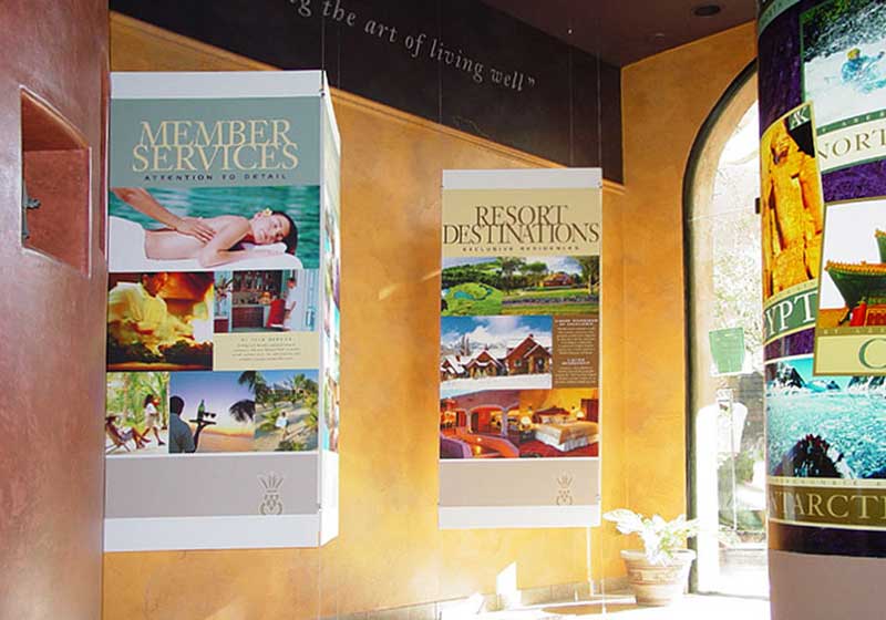 Cable/Rod Suspended Graphic and Banner Presentation Displays