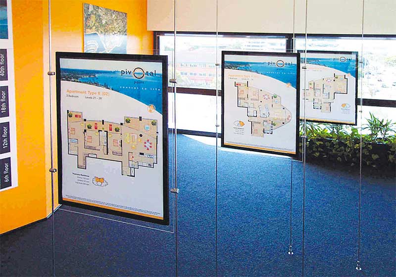 Acrylic Poster Frames | Frameless Acrylic Wall Display Frames