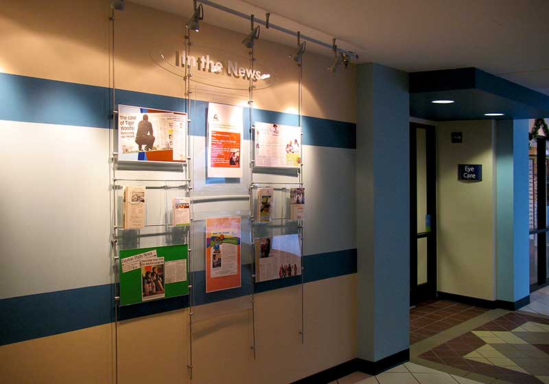 6mm Rod Display System capable of supporting up to 200 kg (441 lbs)