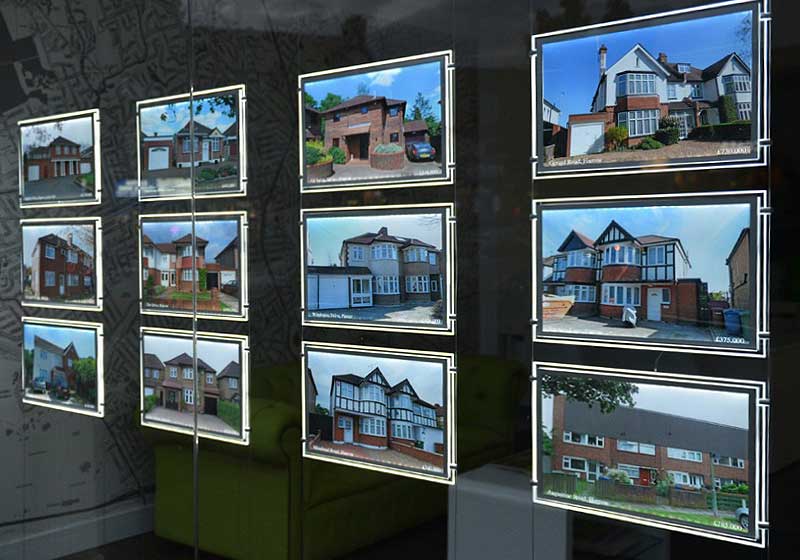 Glow-Edge LED Backlit Displays for Windows | Cable Suspended