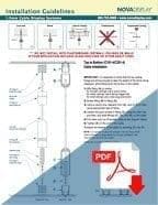 How to Install C101-4 Ceiling-to-Floor Cable Suspension - Nova Display