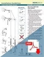 How to Install C2WF Wall-to-Floor Double Cable Suspension - Nova Display