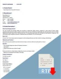 NovaDisplay Flexi-Frame Modular Stands Arch CSI Specs rtf - Nova Display