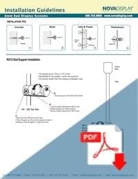 How to Install RG12 Multi-Position Panel Support to 6mm Rods - Nova Display