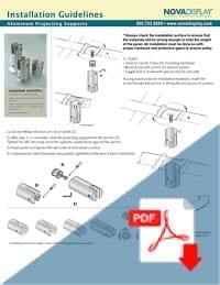 How to Install WSP Series Aluminum Projecting Supports - Nova Display