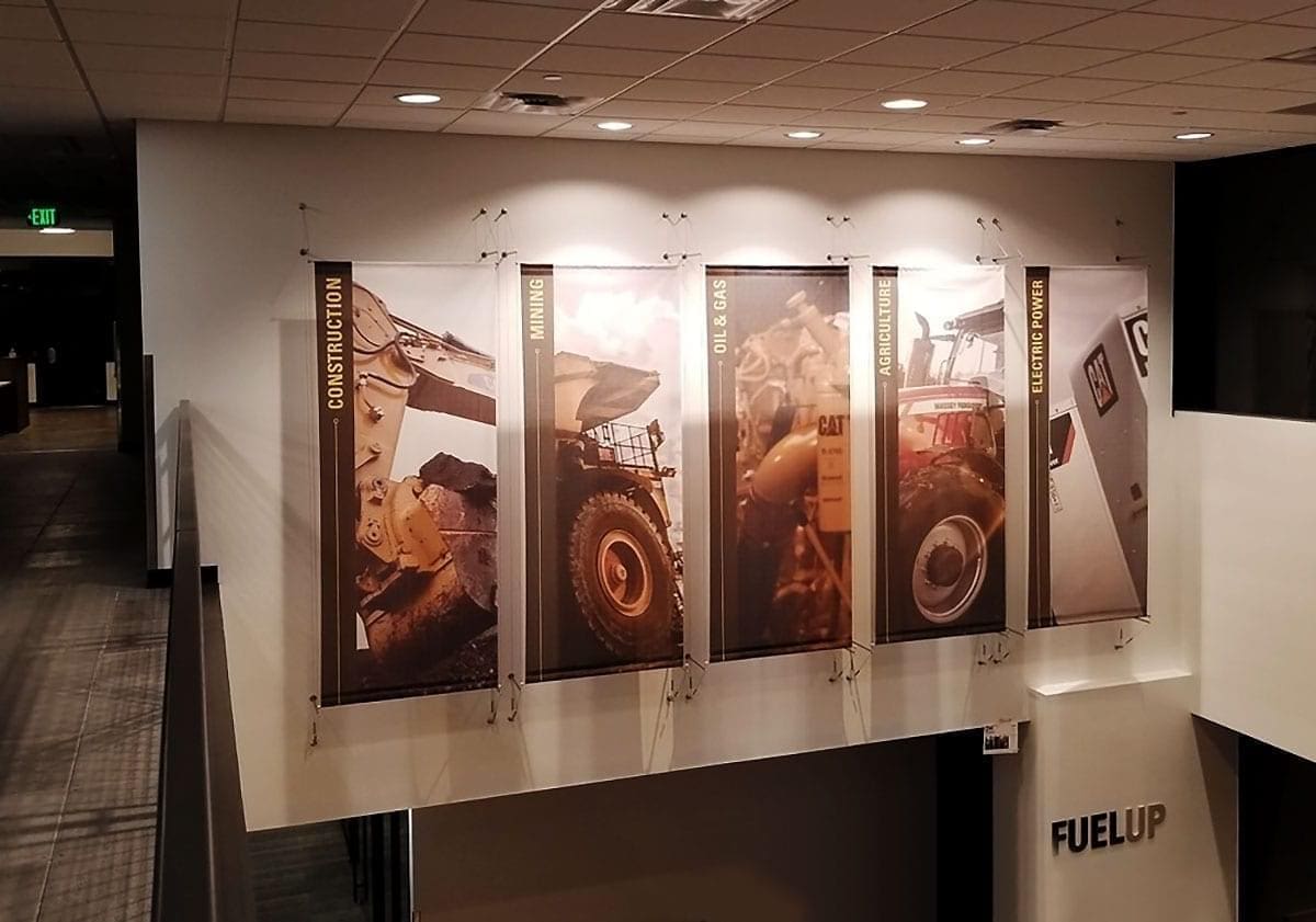 Hanging Graphic Banners with Cable/Rod Systems | Nova Display