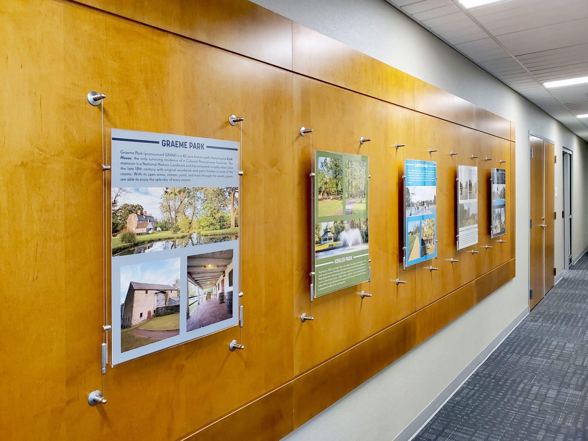 Cable/Rod Suspended Poster Displays | Easy Access Acrylic Display