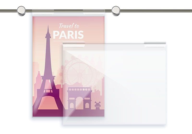 Hook-on-rod Poster Display Kits | Wall Display Kits with 6mm Rods