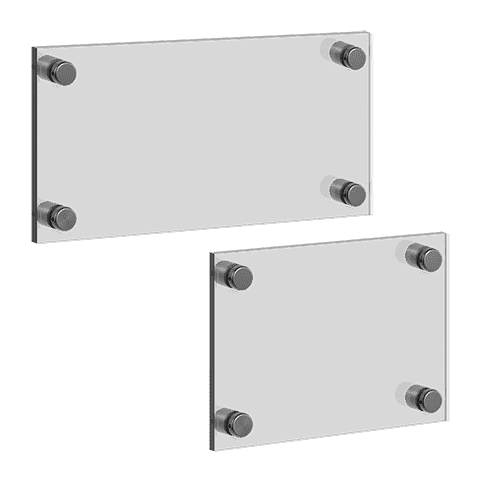 Acrylic Sign Blanks | Sign Panels made of Clear or Frost Acrylic