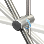 10mm Rod Display System with Stainless Steel Components