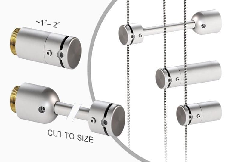3mm Cable Display System for poster, sign, showcase suspension
