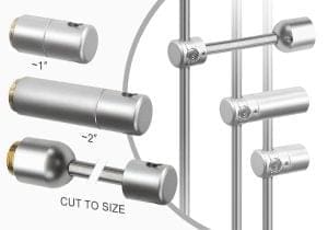 6mm Rod Display System for Hanging Posters, Signs and Shelves