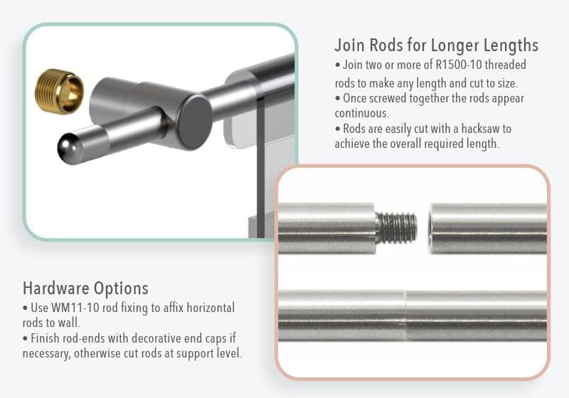 Hook-on Acrylic Poster Display Large Format | Rod Display Kits