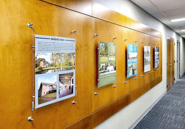 Poster and Graphic Displays Cable/Rod Suspended | Nova Display