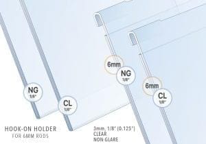 Hook-on-rod Poster Display Kits | Wall Display Kits with 6mm Rods