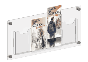 Wall Mounted Brochure Holders | Clear Acrylic Literature Displays
