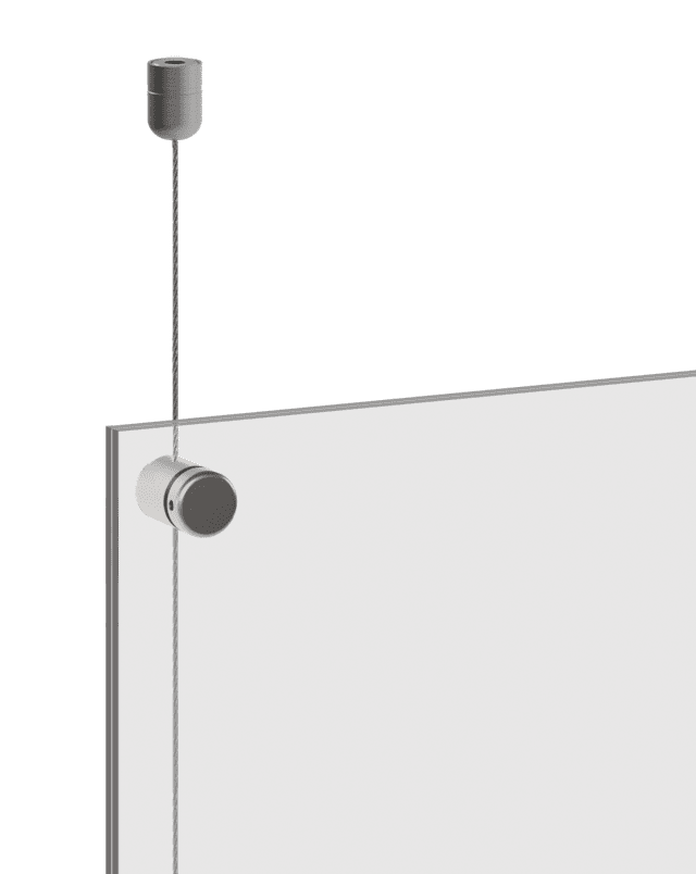 Cable/Rod Suspended Graphic and Banner Presentation Displays