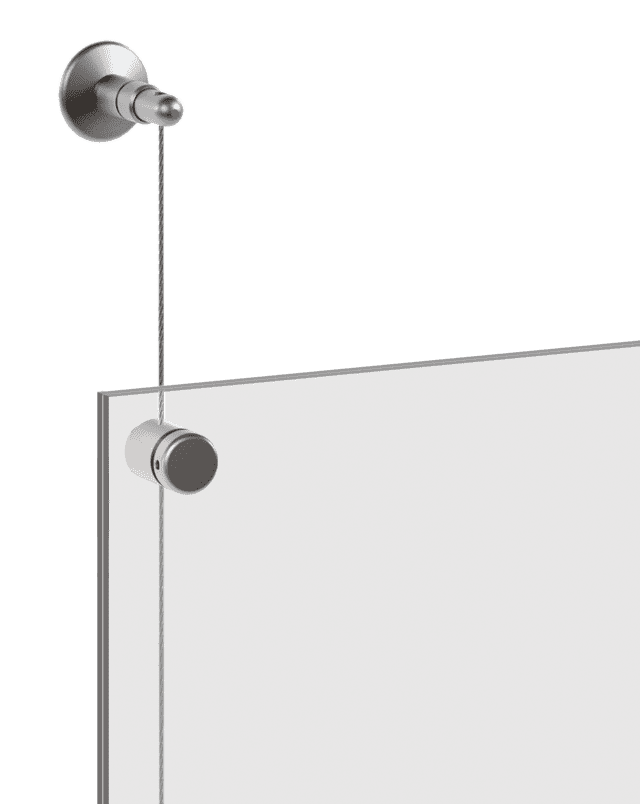 Cable/Rod Suspended Graphic and Banner Presentation Displays