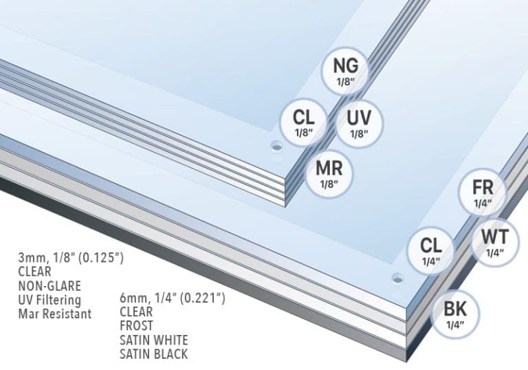 Cable/Rod Suspended Poster Display | Non-Glare Acrylic Frames