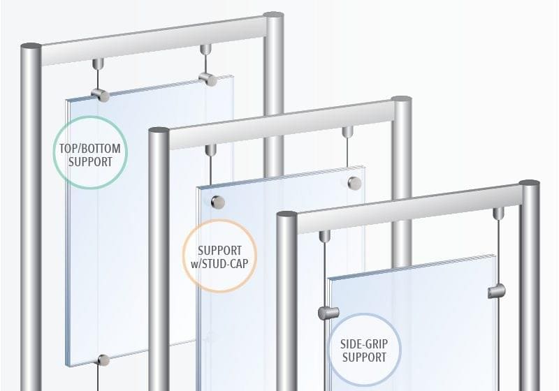 Kiosk and Screen-Style Floor Display Stands | Modular Displays