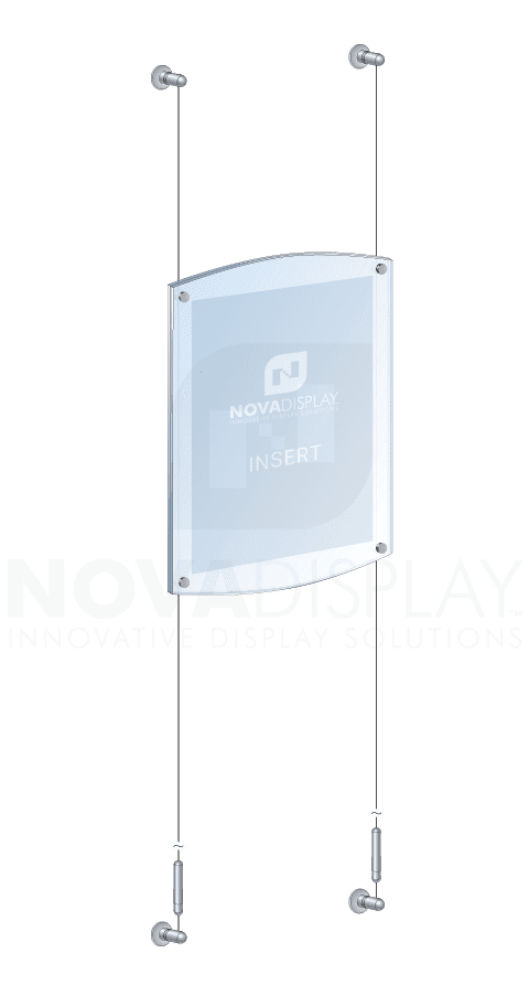 Cable/Rod Suspended Graphic and Banner Presentation Displays