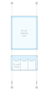 Cable/Rod Suspended Poster Display Frames | Acrylic Frames