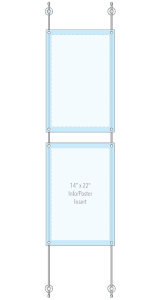 Cable/Rod Suspended Poster Display Frames | Acrylic Frames