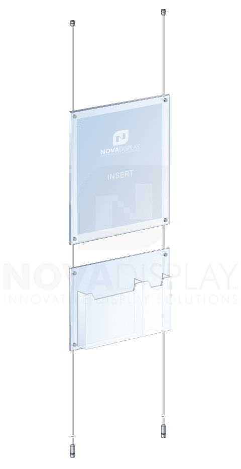 Cable/Rod Suspended Poster Display Frames | Acrylic Frames