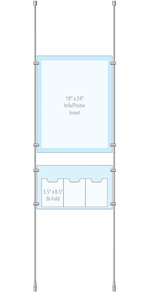 Cable/Rod Suspended Poster Display Frames | Acrylic Frames