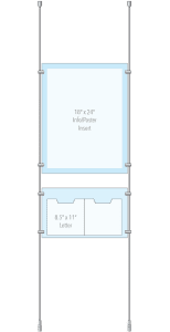 Cable/Rod Suspended Poster Display Frames | Acrylic Frames