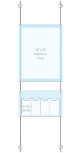Cable/Rod Suspended Poster Display Frames | Acrylic Frames