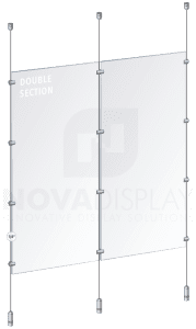 Cable/Rod Suspended Partition Walls | Acrylic Resin Décor Panels