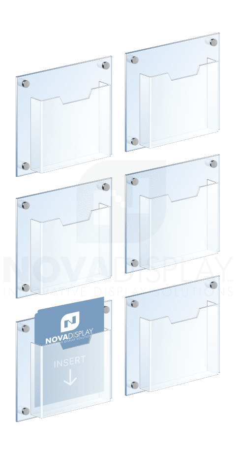 Wall Mounted Brochure Holders | Clear Acrylic Literature Displays