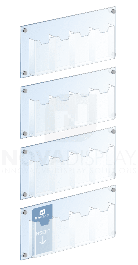 Wall Mounted Brochure Holders | Clear Acrylic Literature Displays