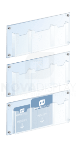 Wall Mounted Brochure Holders | Clear Acrylic Literature Displays