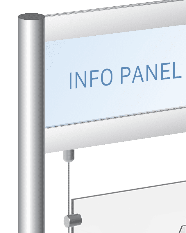 Free-Style Floor Display Stands | Modular Display Kits with Cables