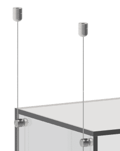 Cable/Rod Suspended Acrylic Showcase Displays | Nova Display