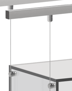 Cable/Rod Suspended Acrylic Showcase Displays | Nova Display
