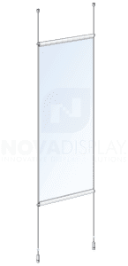 Cable/Rod Suspended Graphic and Banner Presentation Displays