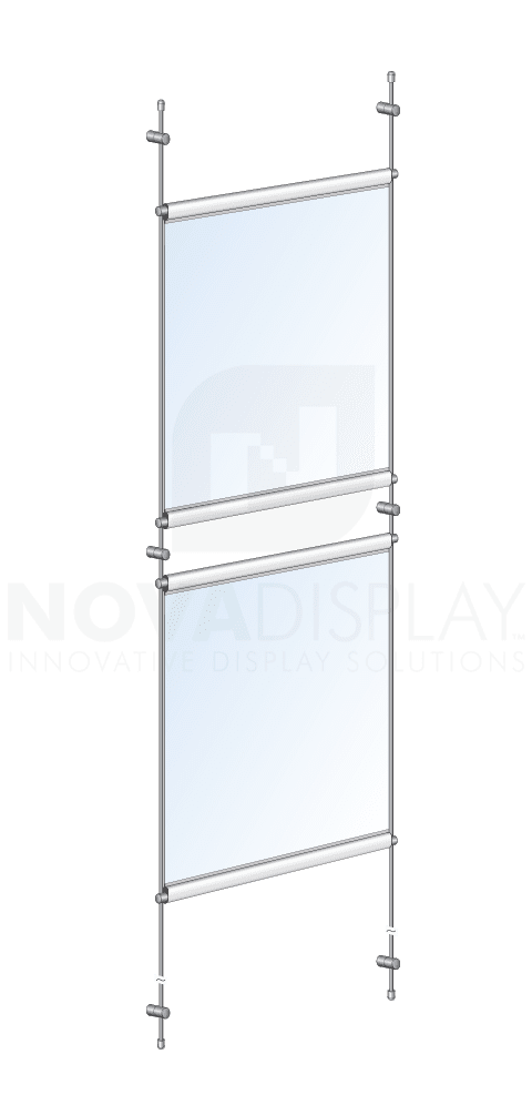 Cable/Rod Suspended Graphic and Banner Presentation Displays