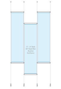 Cable/Rod Suspended Graphic and Banner Presentation Displays