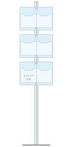 Info-Post Floor Display Stands | Modular Single Post Floor Display