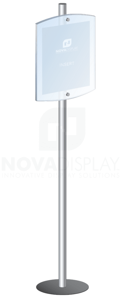 Info-Post Floor Display Stands | Modular Single Post Floor Display