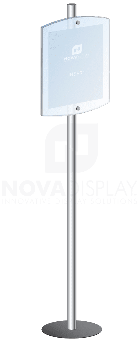 Info-Post Floor Display Stands | Modular Single Post Floor Display
