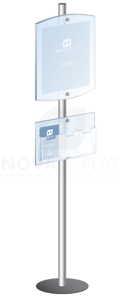 Info-Post Floor Display Stands | Modular Single Post Floor Display