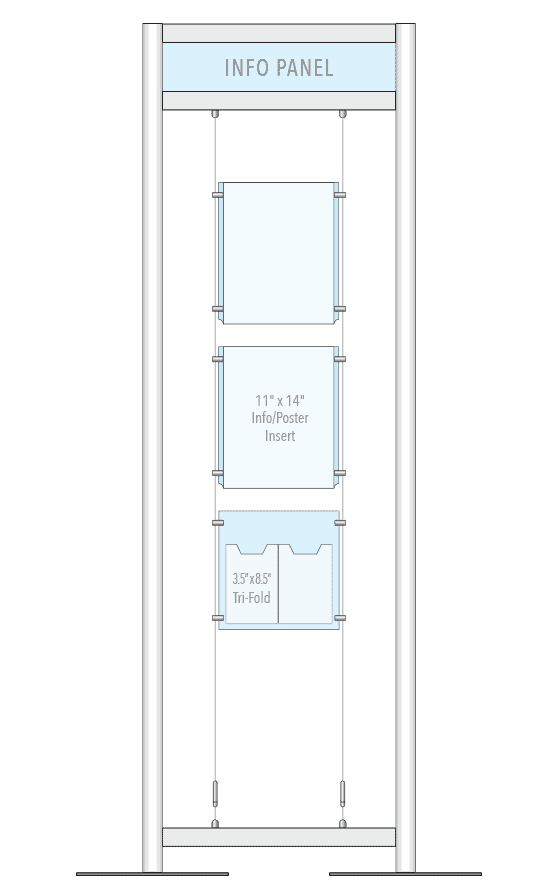 Free-Style Floor Display Stands | Modular Display Kits with Cables