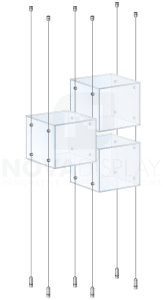 Cable/Rod Suspended Acrylic Showcase Displays | Nova Display