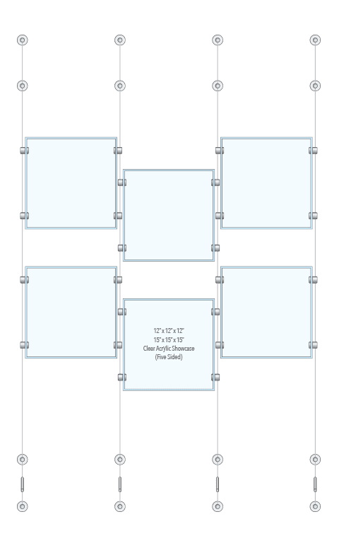 Cable/Rod Suspended Acrylic Showcase Displays | Nova Display
