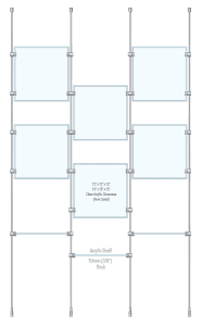 Cable/Rod Suspended Acrylic Showcase Displays | Nova Display
